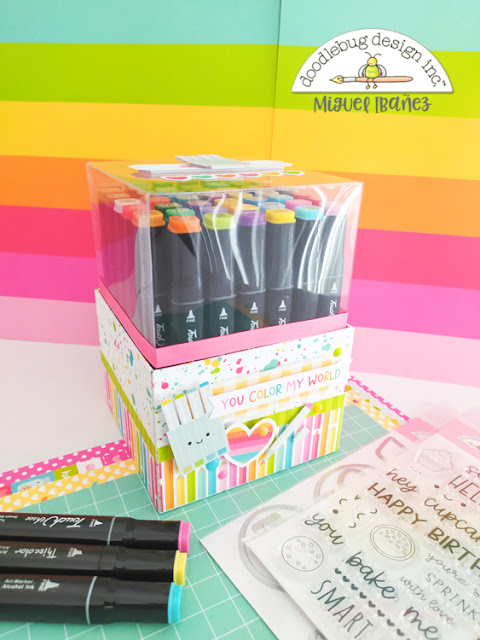 Doodlebug Design Inc Blog: CUTE & CRAFTY MARKER BOX | with Miguel