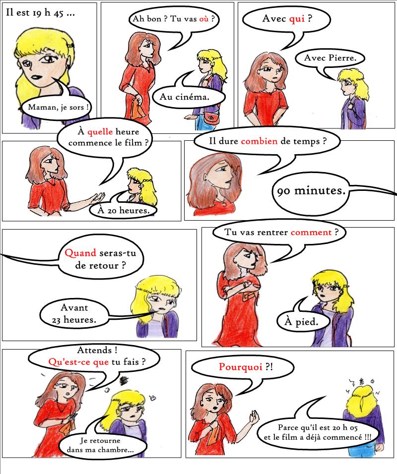 LE COIN FRANÇAIS DU LYCÉE. : QUESTIONS AVEC....POURQUOI?....PARCE QUE ...