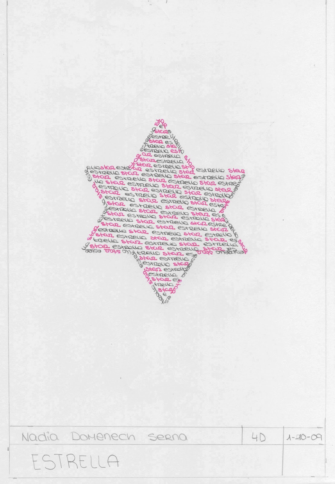 CALIGRAMA: dibujad escribiendo