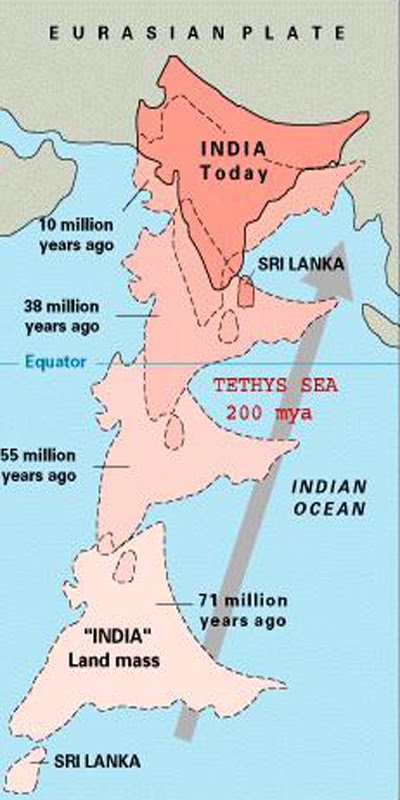 www.searchthegreat.blogspot.com: Tethys Ocean between India and China ...