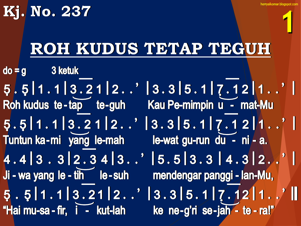 TouRoeroekan: Kidung Jemaat No. 237