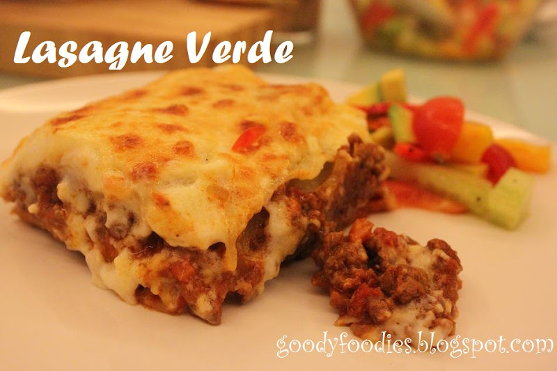 GoodyFoodies: I cooked: Lasagne Verde