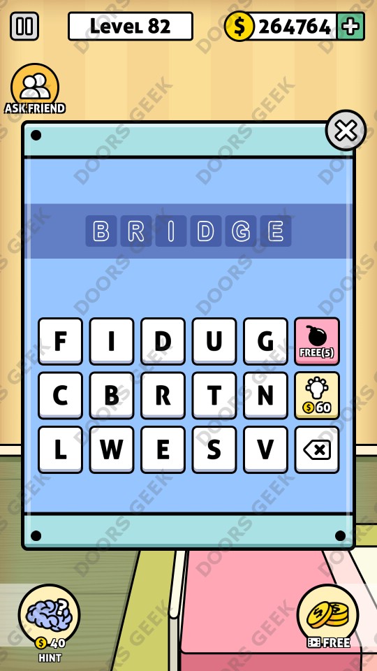 Escape Room: Mystery Word Level 82 Answer ~ Doors Geek