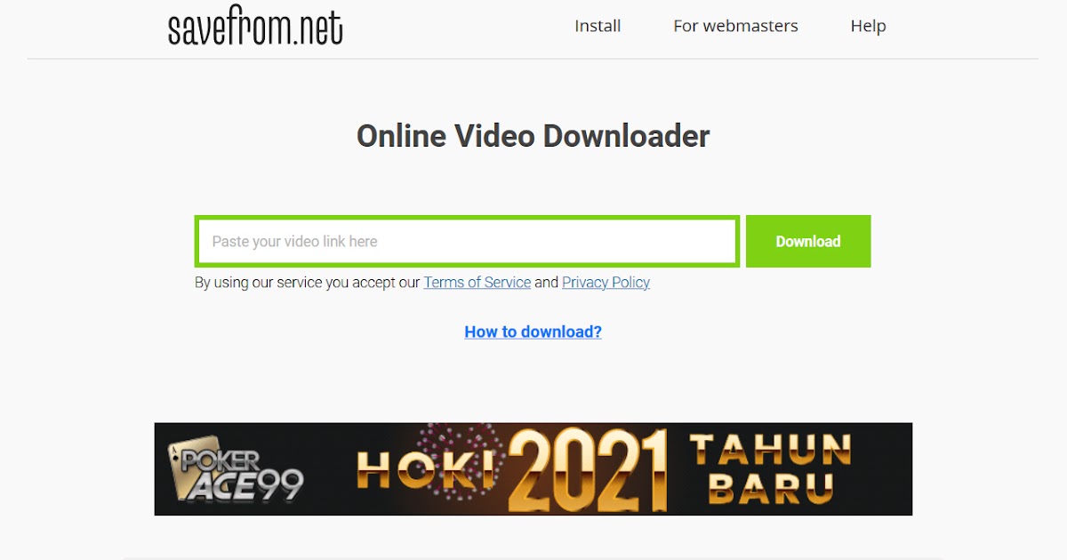 Savefrom, Online Video Downloader Terbaik?
