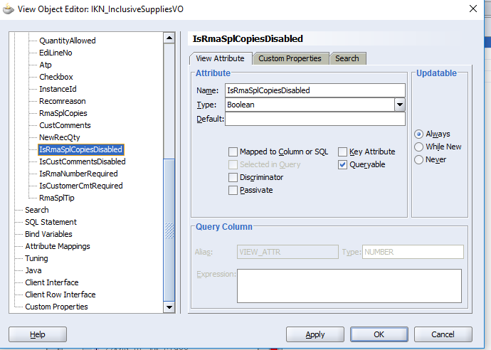 Oracle Application Ebs Related Stuff How To Enable And Disable A Table Column Based On Another