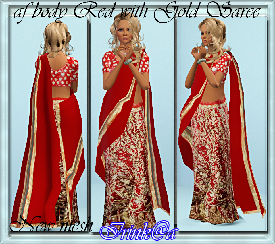 Irink@a: af set "Indian sari"
