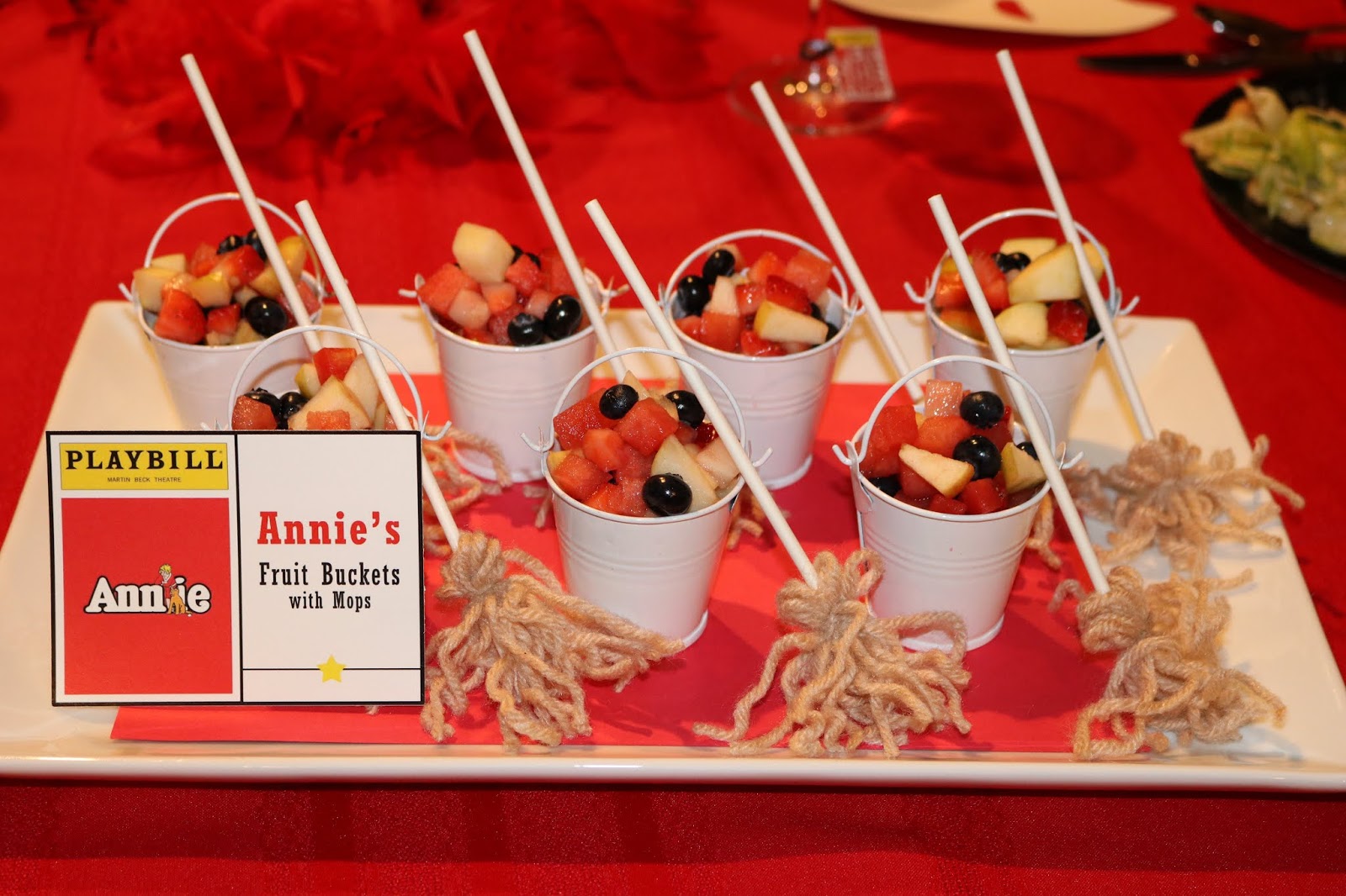 Broadway Themed Party Menu