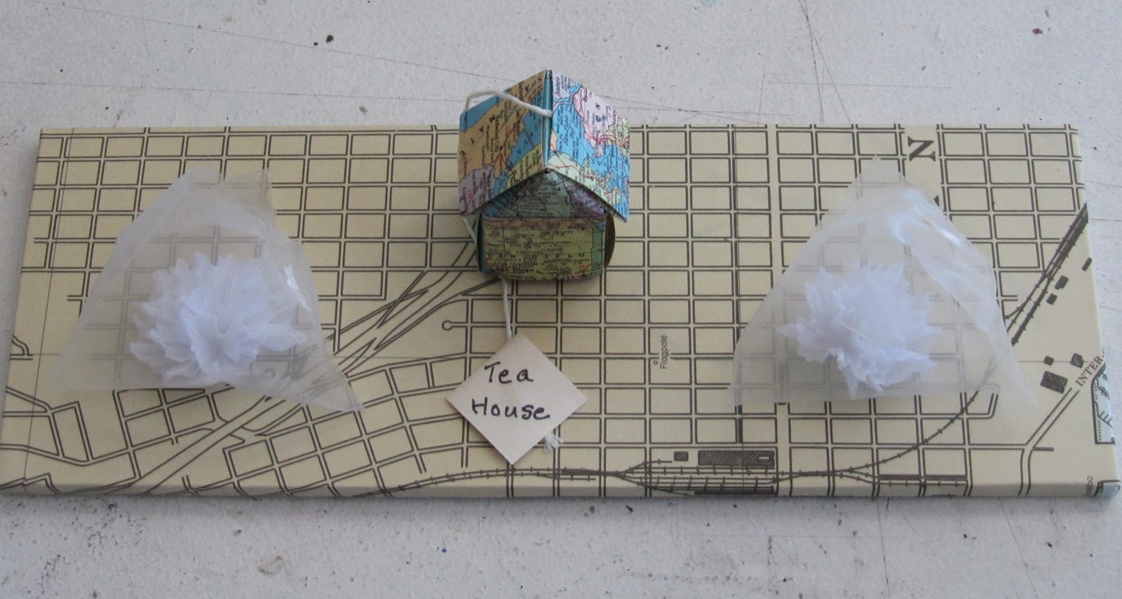 UnBound: A Paper Art Blog: Wednesday Post #3: My Map Art