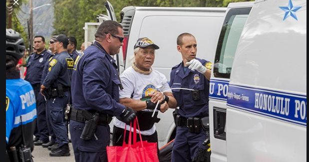 CENSORED NEWS: HAWAII: 28 Protectors Arrested Protecting Burial Grounds