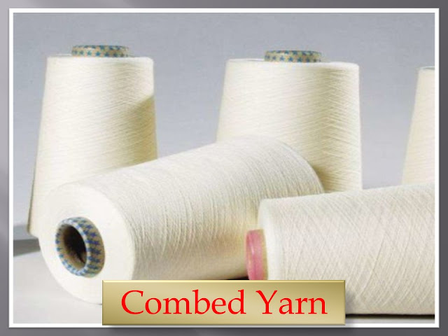 Combed yarn manufacturing process or Flowchart of carded yarn ...