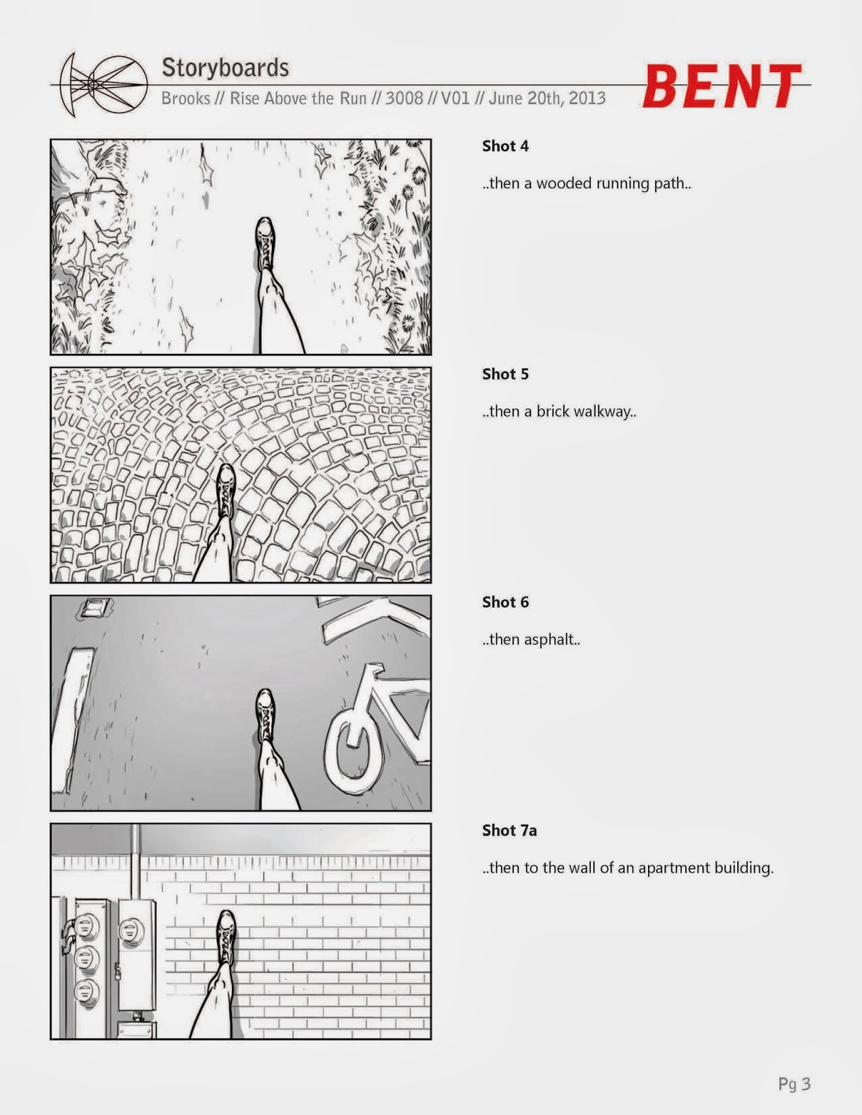 ANIMORGAN, LLC.: "Rise Above the Run" -- Storyboards