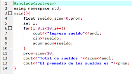 SEMANA 9: C++ CICLO "FOR" Y LA FUNCIÓN "IF"