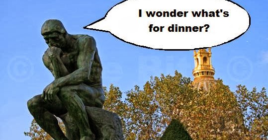 Rodin The Thinker Parody