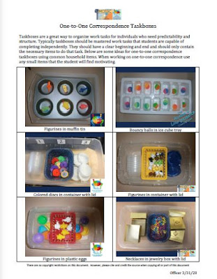 The Autism & Low-Incidence Coaching Team: Taskbox Time: One to One ...