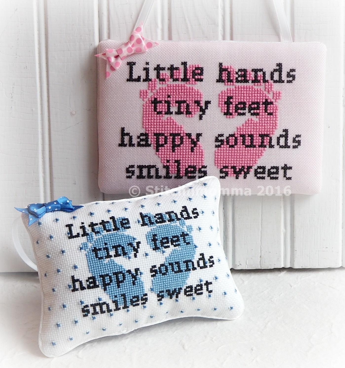 STITCHNMOMMA: Little Hands, Tiny Feet - Baby Cross Stitch Pattern