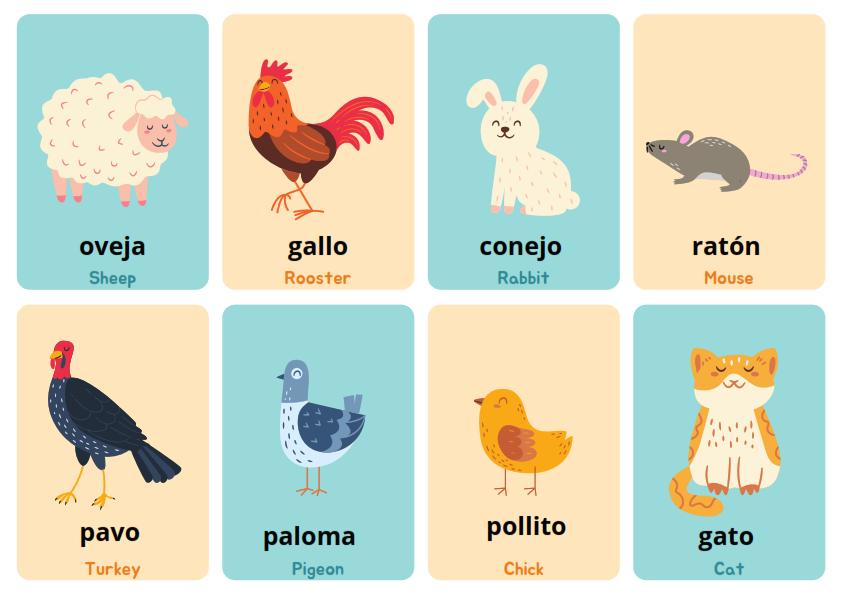 Animals 2 Flashcards in Spanish | Spanish to Go