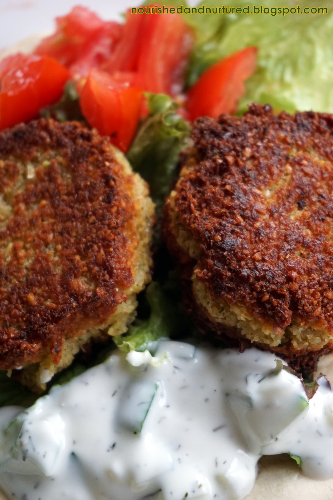 Nourished and Nurtured: Falafel with Jajeek - Fried Chickpea Patties ...