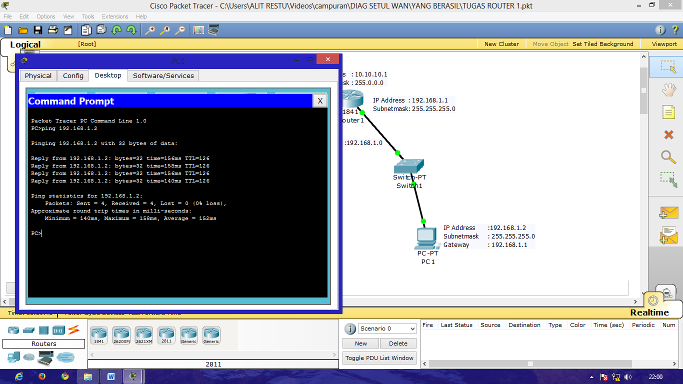 CARA INSTALASI JARINGAN WAN DI CISCO PACKET TRACER | LIFE IS FULL OF ...