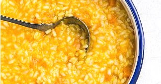ITALY RECIPES: Yellow pumpkin risotto