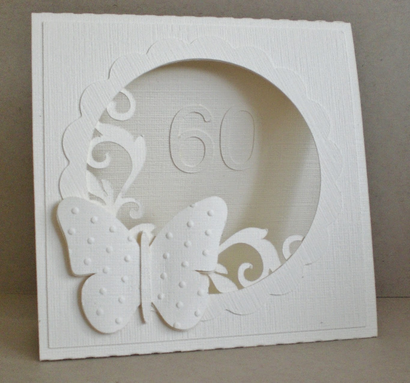 I'm just lovin' it....: Cameo Silhouette - 60th Birthday card