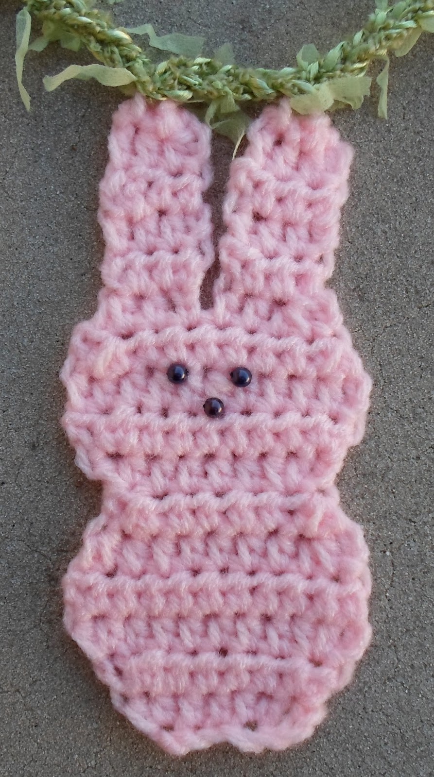 Happier Than A Pig In Mud: Crochet Bunny Peeps Garland Pattern