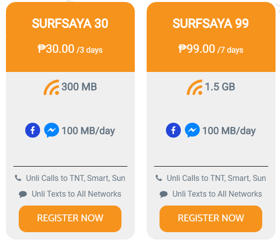 LIST: TNT Surfsaya Promos 2019