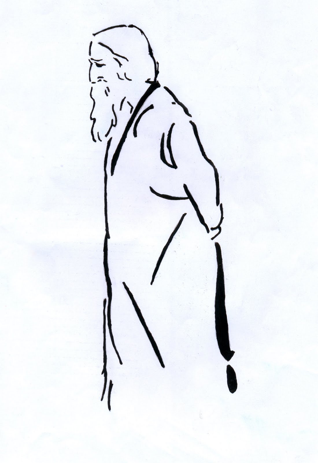 Partially Impartial My First Sketch Of Gurudev Rabindranath Tagore partially-impartial-my-first-sketch-of-gurudev-rabindranath-tagore