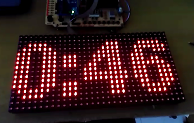 Countdown Timer with Panel Matrix P10 Module