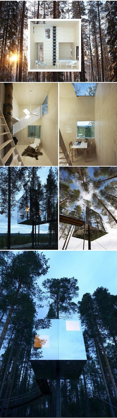 Mirror Cube - Casa Pré-fabricada da Treehotel - Prefabricated House of ...