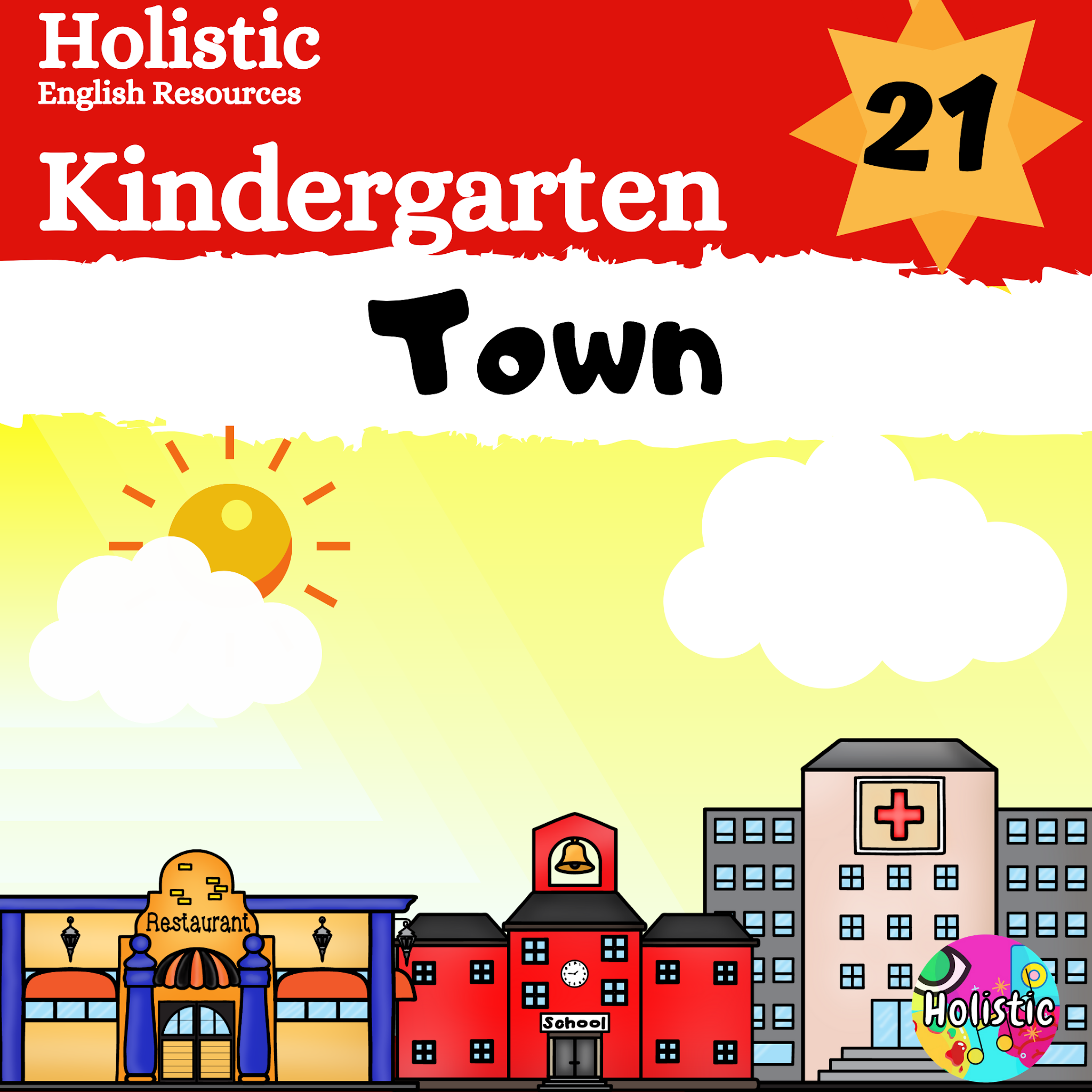 ESL/EFL Preschool Teachers: Town Unit CUTOUTS for Kindergarten English ...