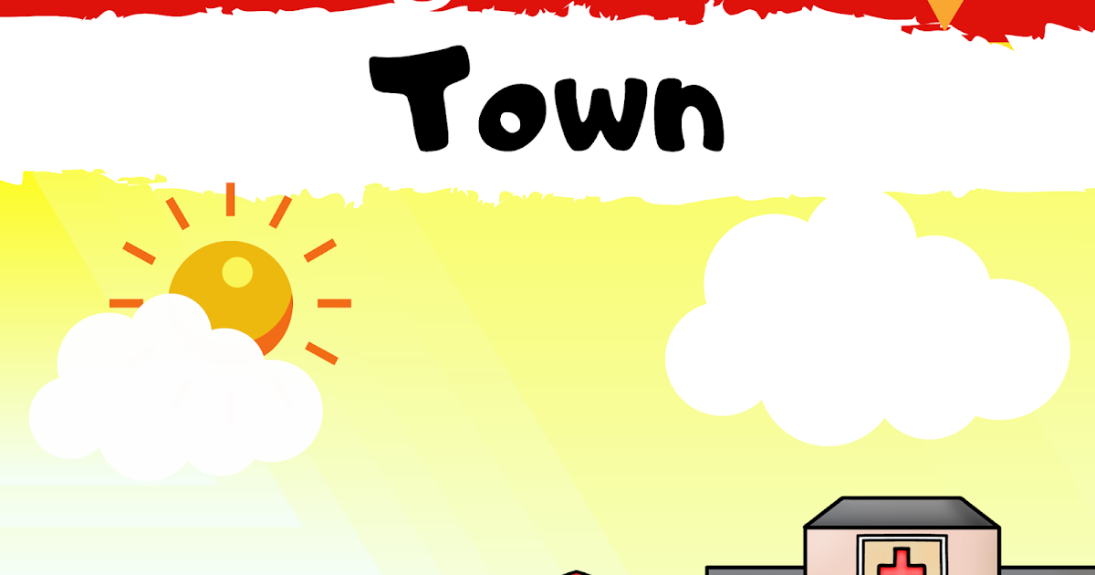 ESL/EFL Preschool Teachers: Town Unit Flashcards for Kindergarten ELL