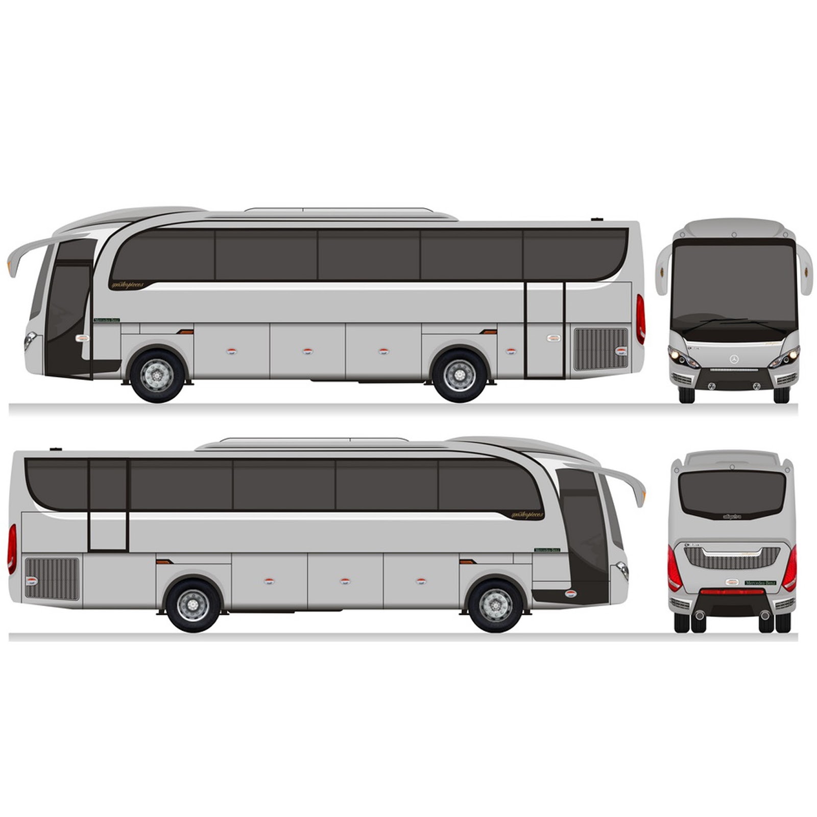 Bluprint bus Jetbus Masterpieces | Membuat Model bus dengan Zmodeler ...