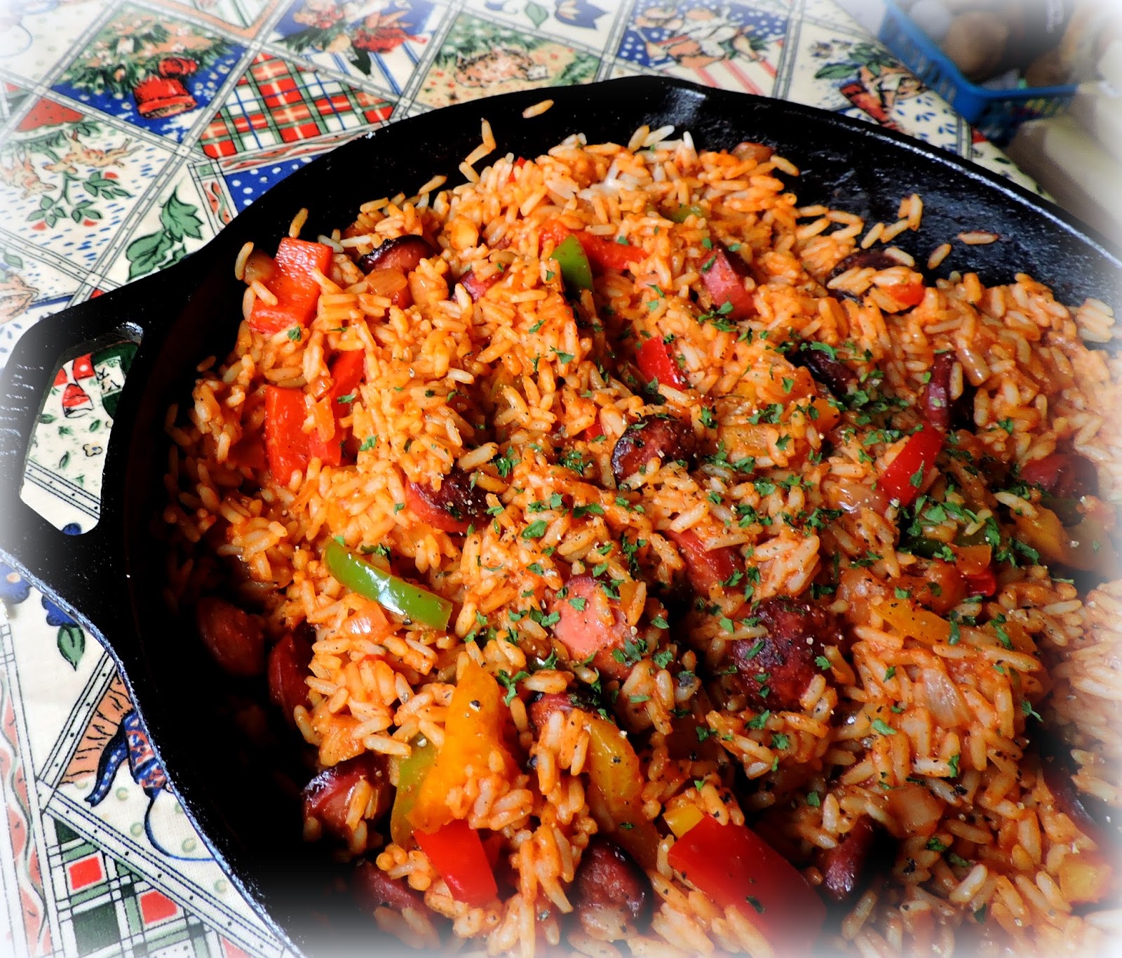 Spicy Sausage, Peppers & Rice | The English Kitchen