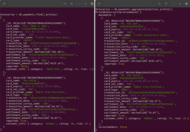 Paul Done's Technical Blog: MongoDB Data Masking Examples