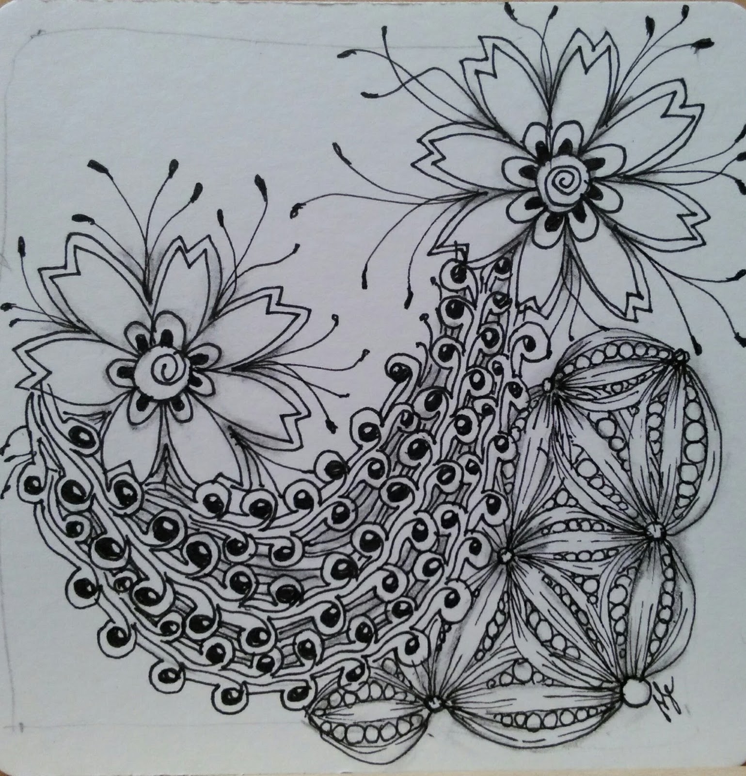 Tickled To Tangle: "It's a String Thing" #225 Tiles