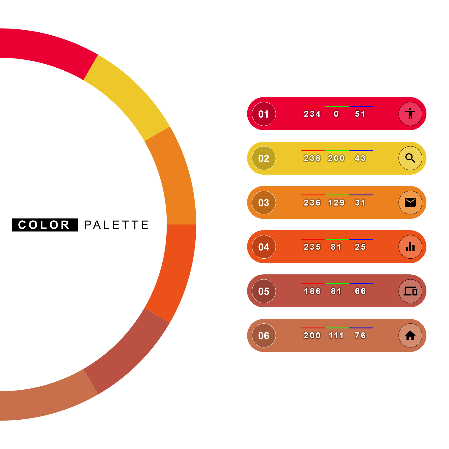 Color Palette 031 - PowerPoint Free