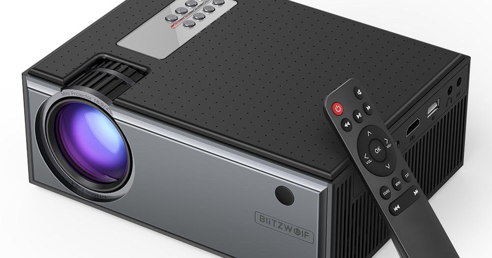 Blitzwolf® BW-VP1 LCD Projector 1800 Lumens Support 1080P Input ...