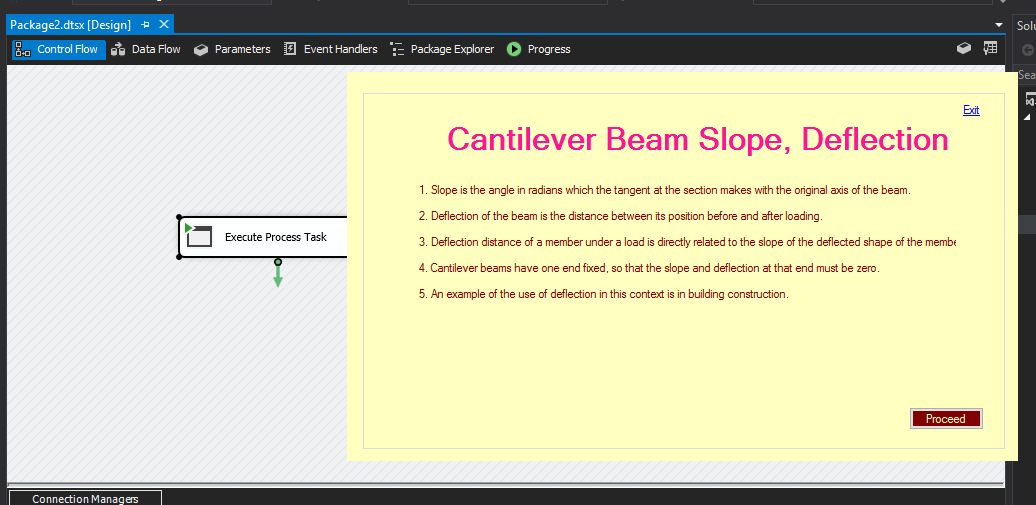 Welcome to SQLServer MVP Blog: Execute Process Task in SSIS