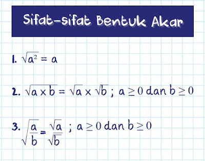 Sifat-sifat Bilangan Bentuk Akar Serta Cara Merasionalkannya – CND