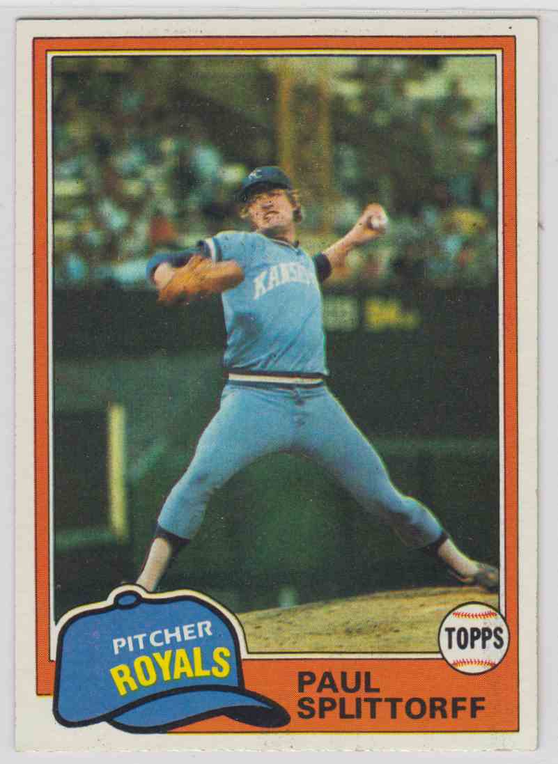 Baseball Cards Come to Life!: 1981 Topps Paul Splittorff