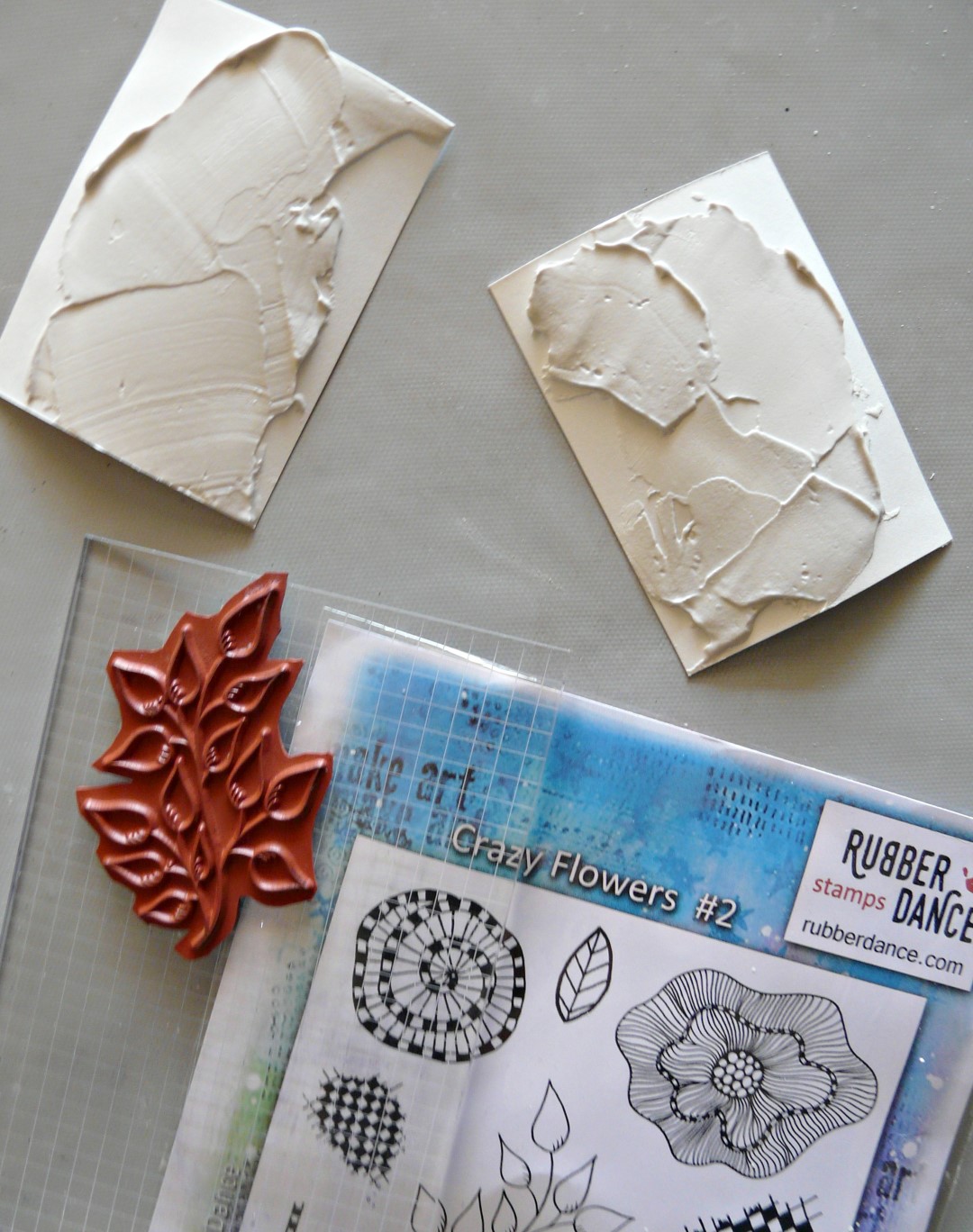 Technique Thursday- adding texture with modeling paste stamping