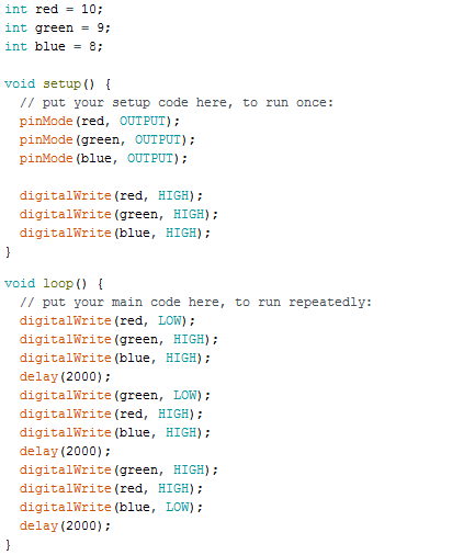 RGB Led Arduino | mamaikus
