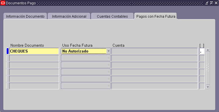 Compartiendo Tips de Oracle: Documentos de Pagos