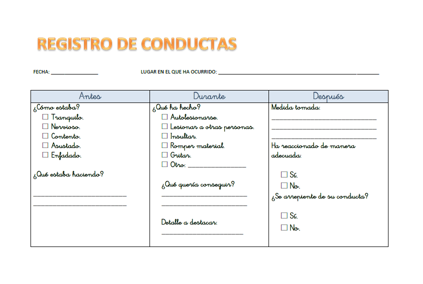 INTERVENCIÓN EDUCATIVA INCLUSIVA CON ALUMNOS CON TEA: REGISTRO DE ...