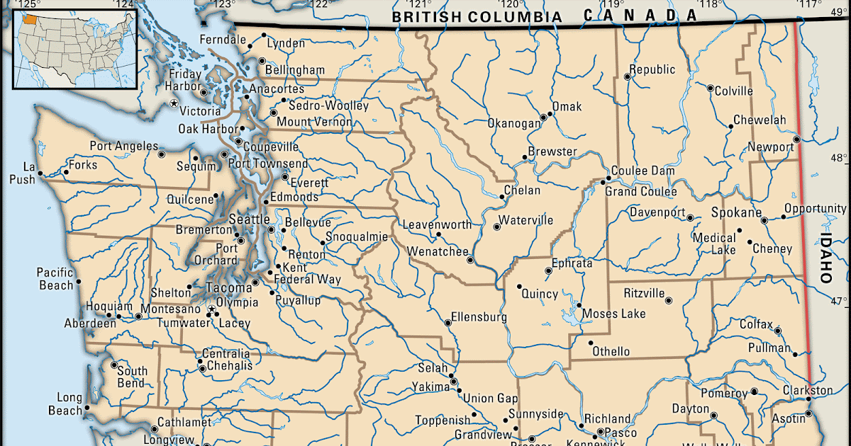 Geography Blog: Map of Washington State