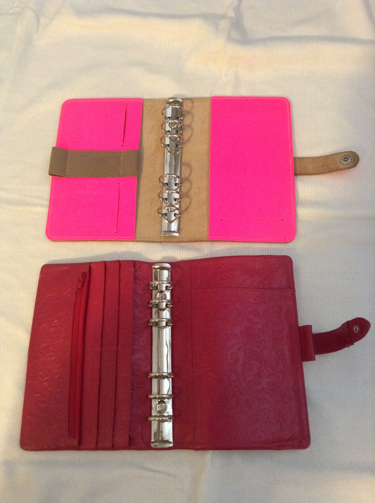 The Storage Studio: Filofax Fluoro Pink Original vs. Filofax Rose Baroque