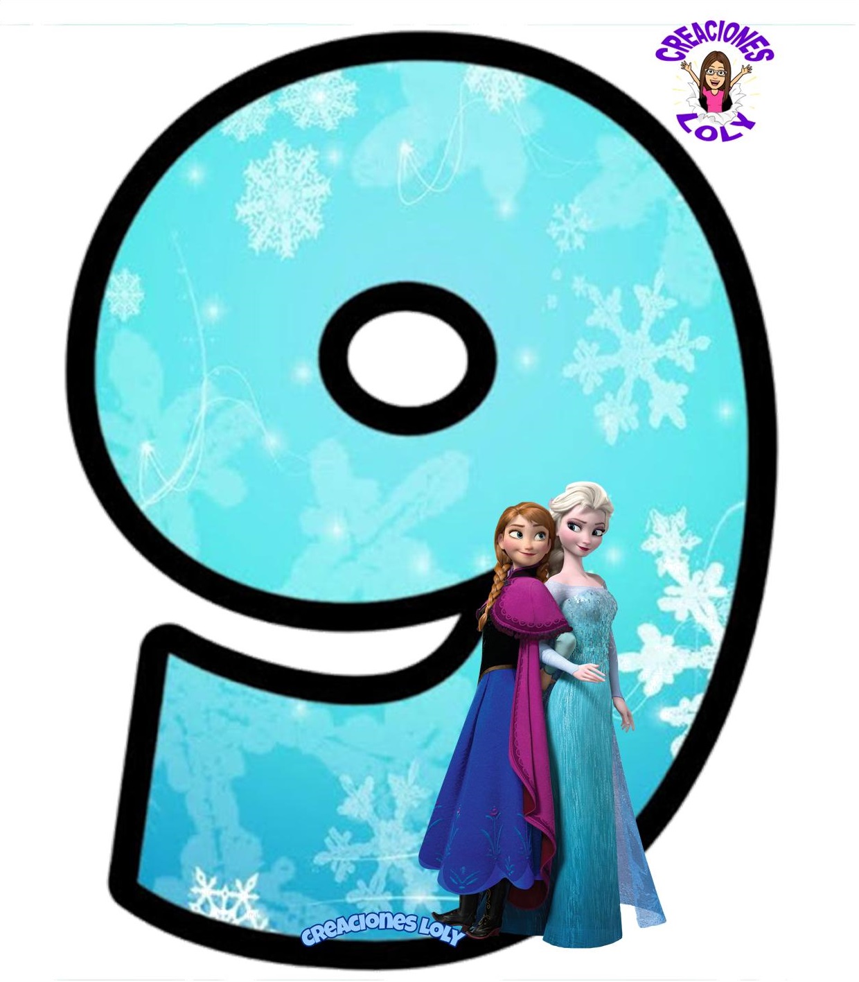 Creaciones Loly: Números Frozen