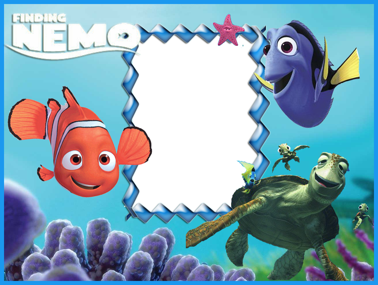 Fotos com arte TMV: Molduras Digitais - Procurando Nemo.