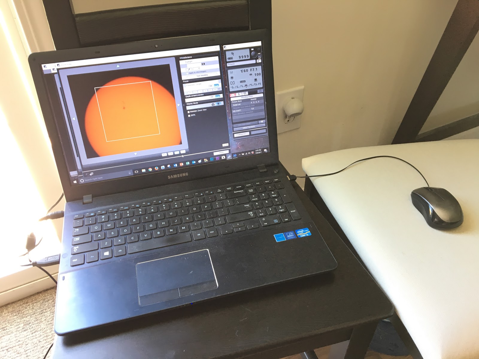 Huge Sunspot, Active Region 2665 on July 9, 2017 [Stellar Neophyte ...