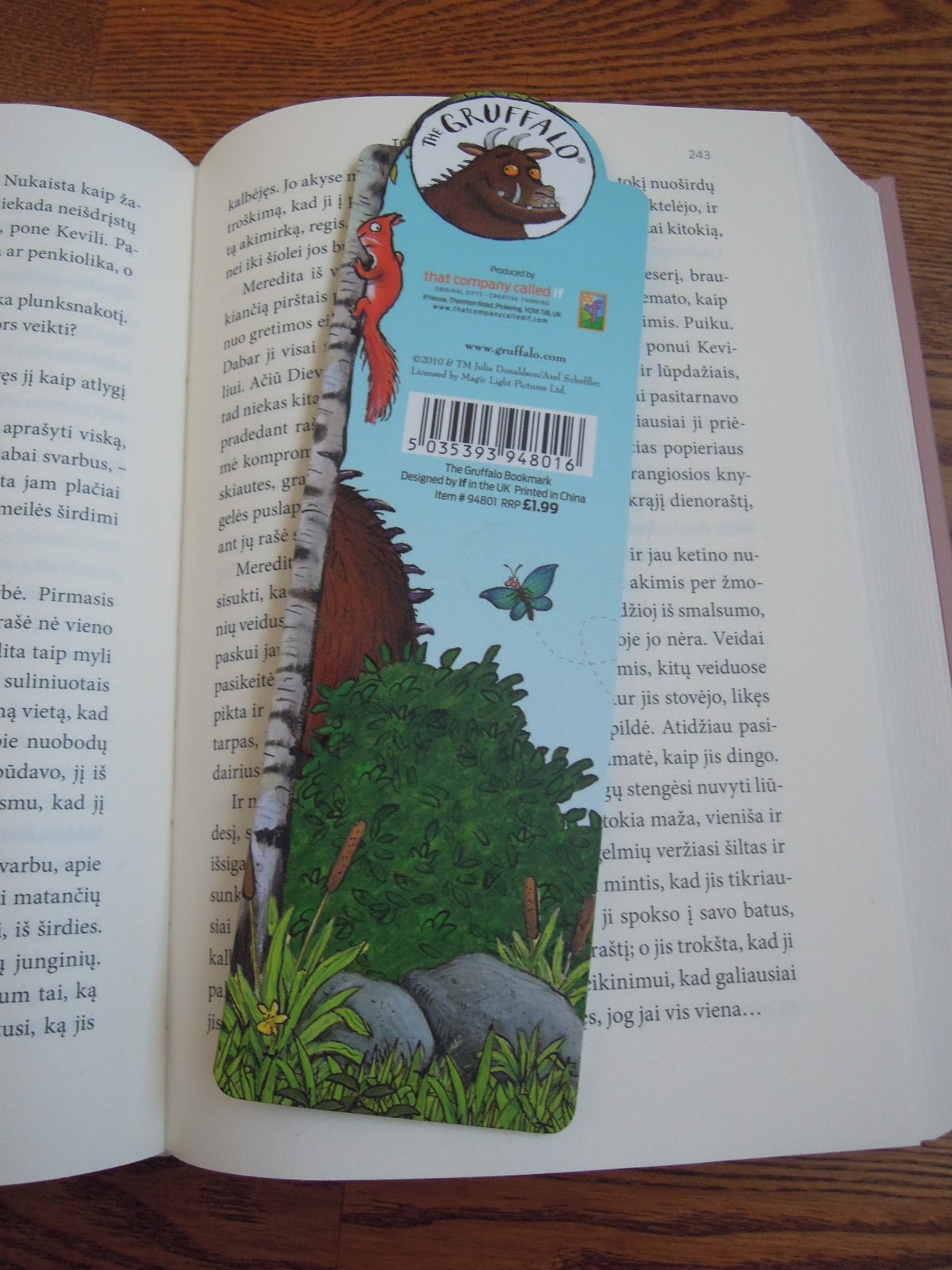 Bookmarks collection from around the world: The Gruffalo